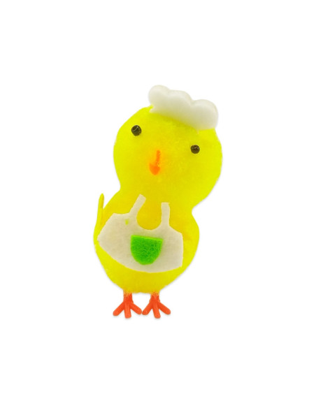 POLLITO CHEF 6cm PK (24u)Decoración Pascua